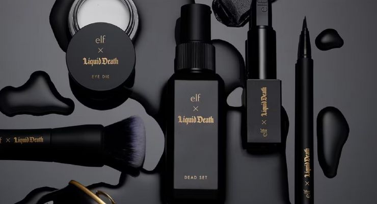 E.l.f. and Liquid Death Launch Corpse Paint - Beauty Packaging