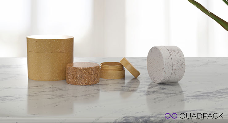 Quadpack-Sulapac’s New Jar Holds Water-Based Formulas - Beauty Packaging