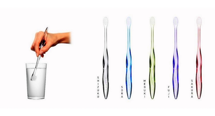 A Japanese Toothbrush Designed to Conserve Water - Beauty Packaging