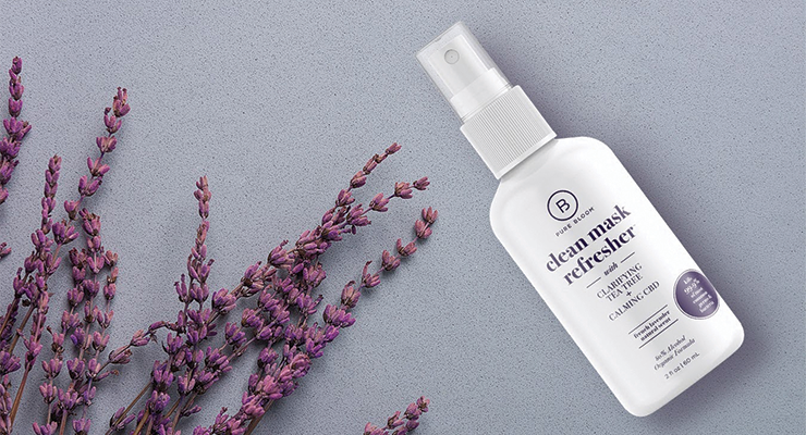 End ‘Maskne’ with Clean Mask Refresher by Pure Bloom CBD - Beauty Packaging