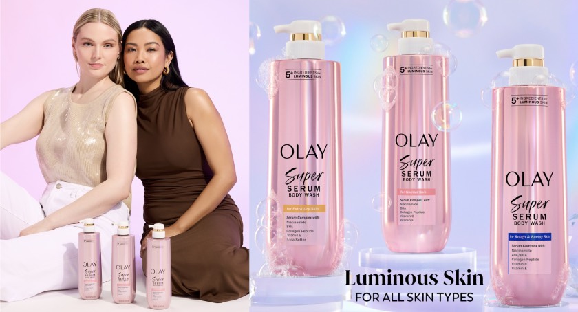 Olay Launches New Collection with Super Serum Body Wash - Beauty Packaging
