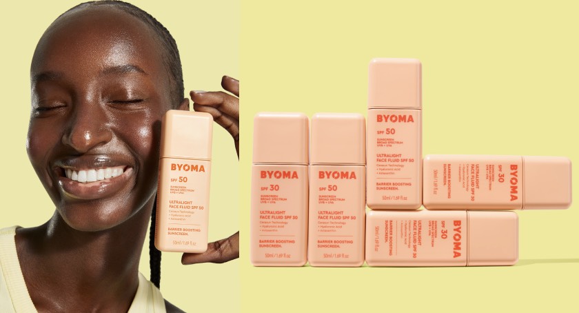 Byoma Launches Ultralight Face Fluid SPF50 - Beauty Packaging