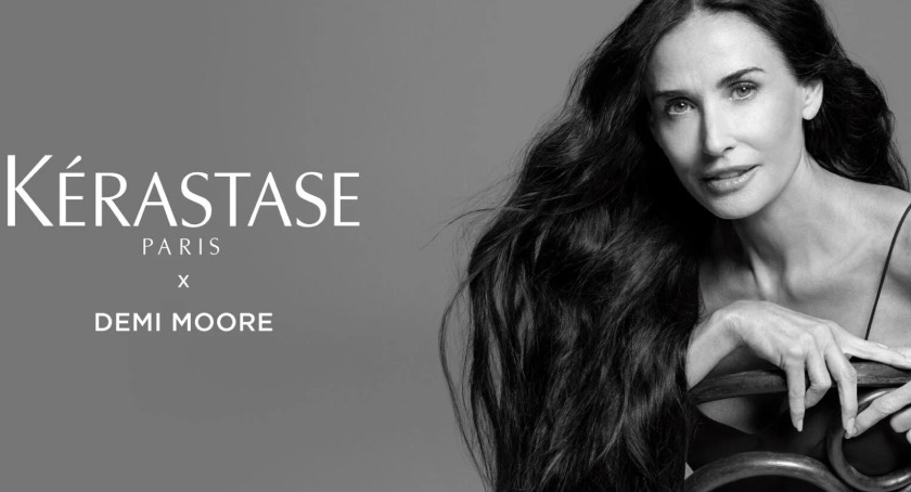 Kérastase Taps Demi Moore as Global Brand Ambassador - Beauty Packaging